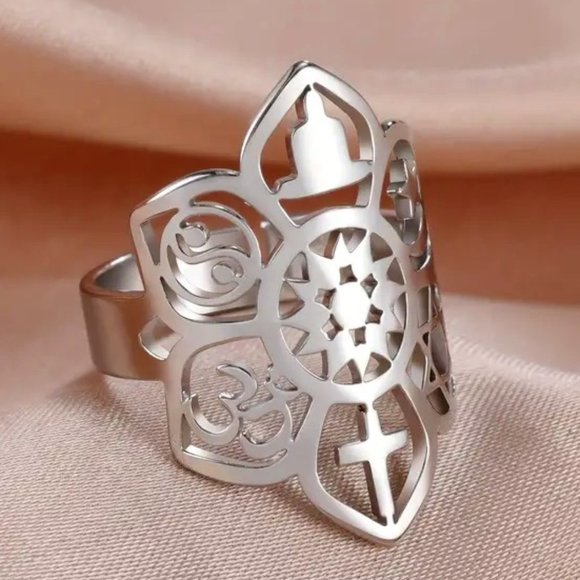Jewelry | Spiritual Amulet Ring In Stainless Steel | Poshmark